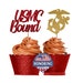 USMC Bound and Emblem Cupcake Toppers - Etsy