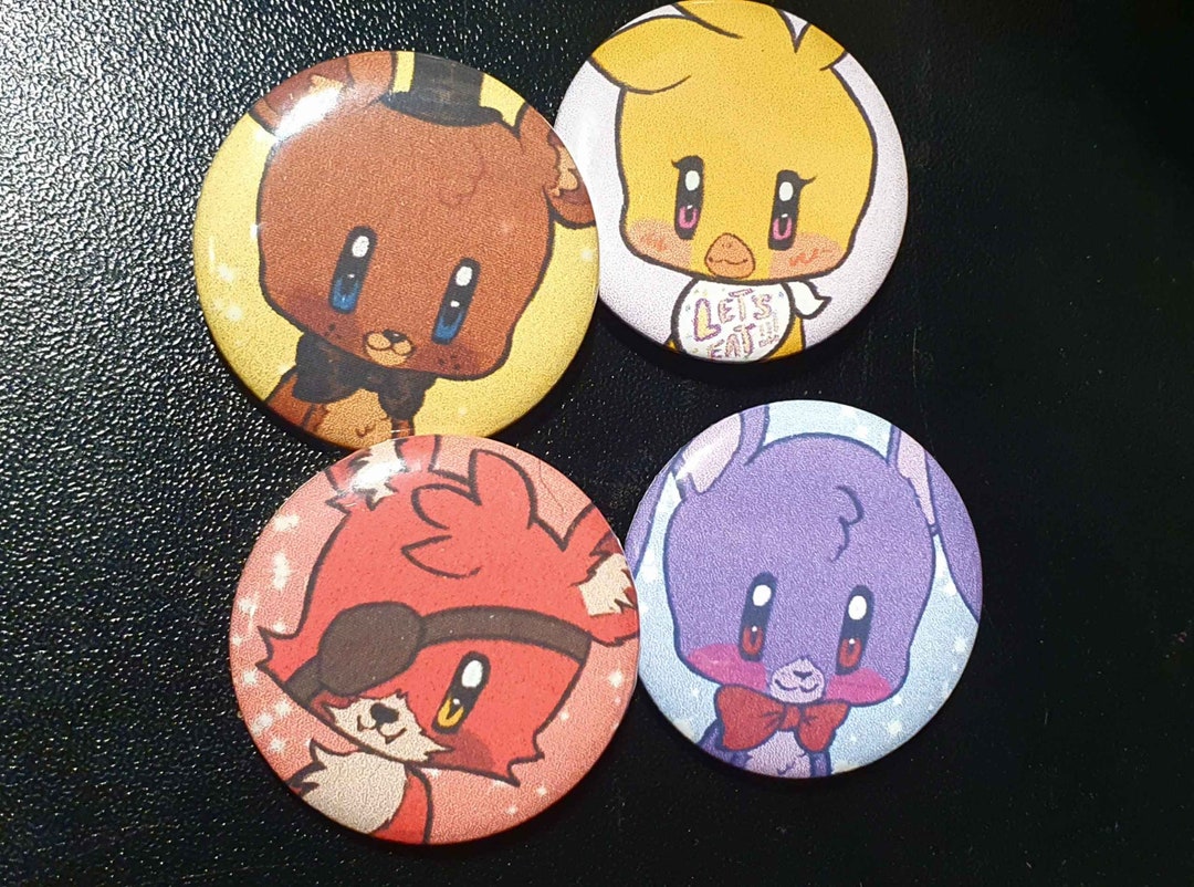 25/32/58mm FNAF Five Nights at Freddys Fanmade Badges - Etsy