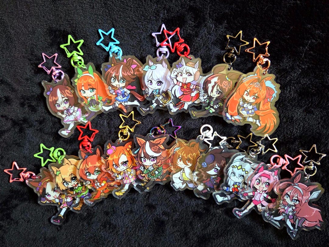 NEW! 2.5" Uma Musume Keychains - Etsy
