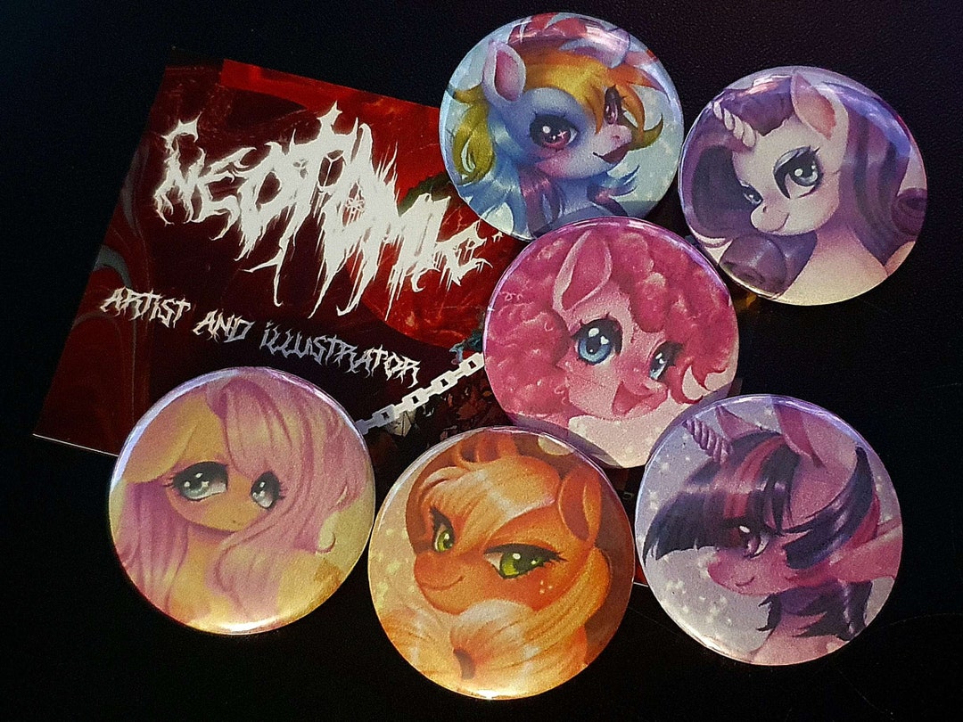 25/32/58mm MLP Pony Badges - Etsy