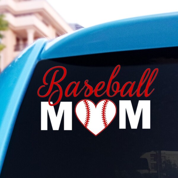 Baseball Mom Decal - Etsy