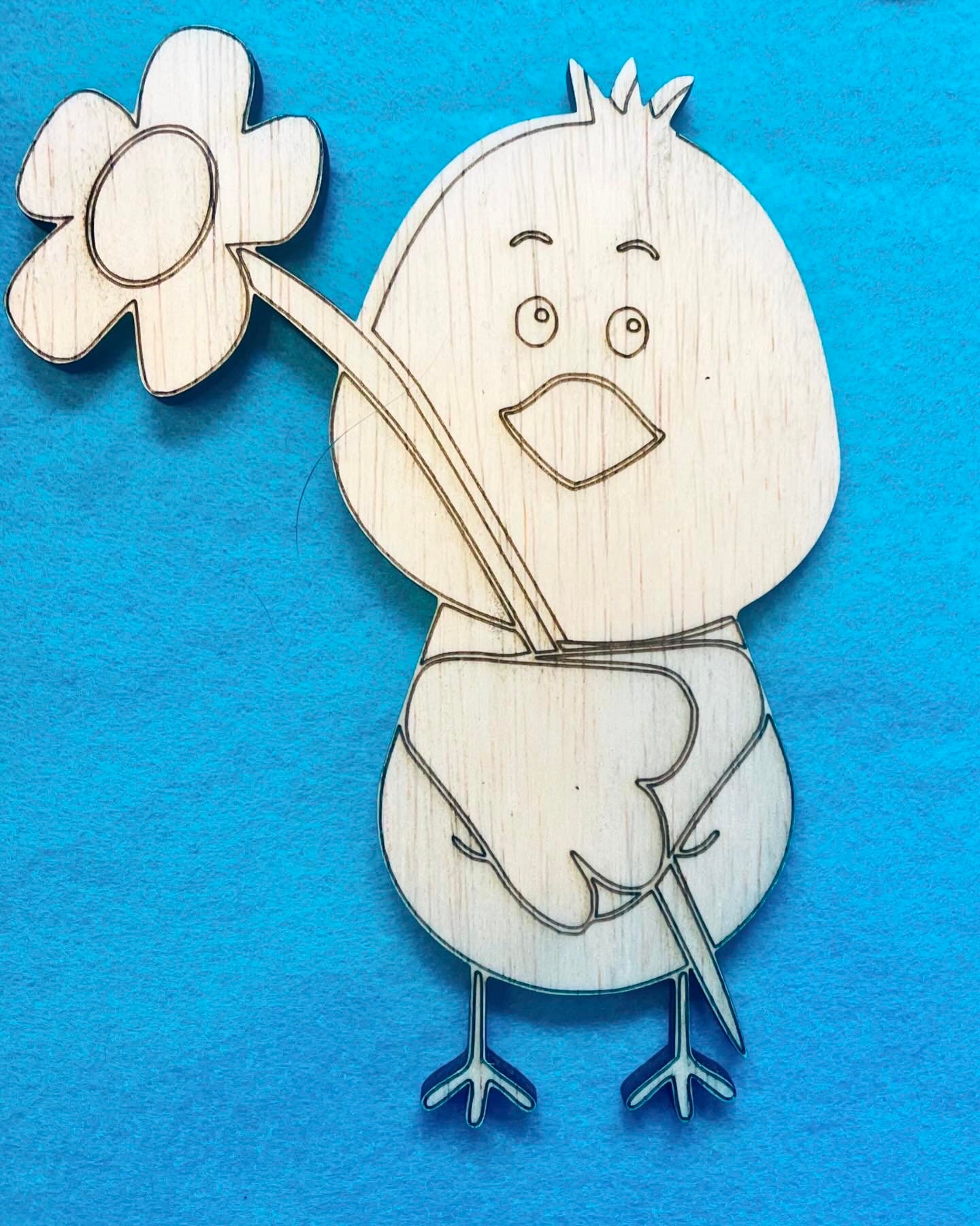 Kids Wooden Craft Kit, Laser Cut Wooden Craft Kit, Spring Craft Kit - Etsy