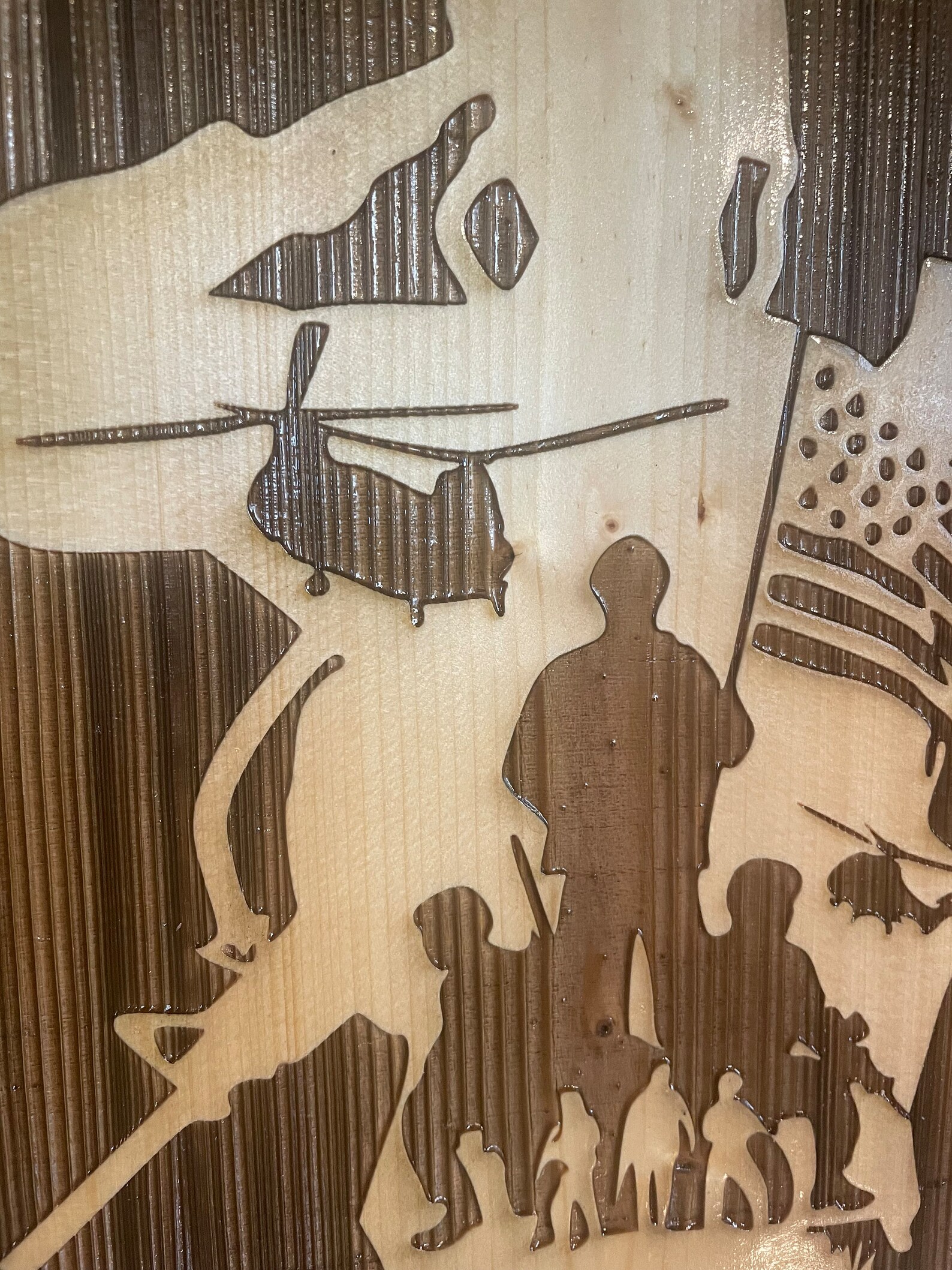 Beautiful Laser Engraved Solider Sillouette Sign, Military Sign - Etsy