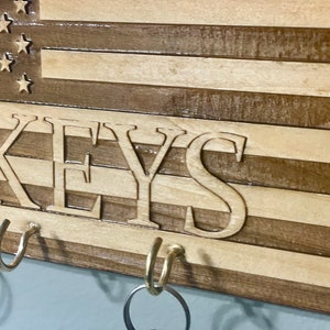 Hanging Key Holder, Laser Engraved Custom Hanging Key Holder - Etsy
