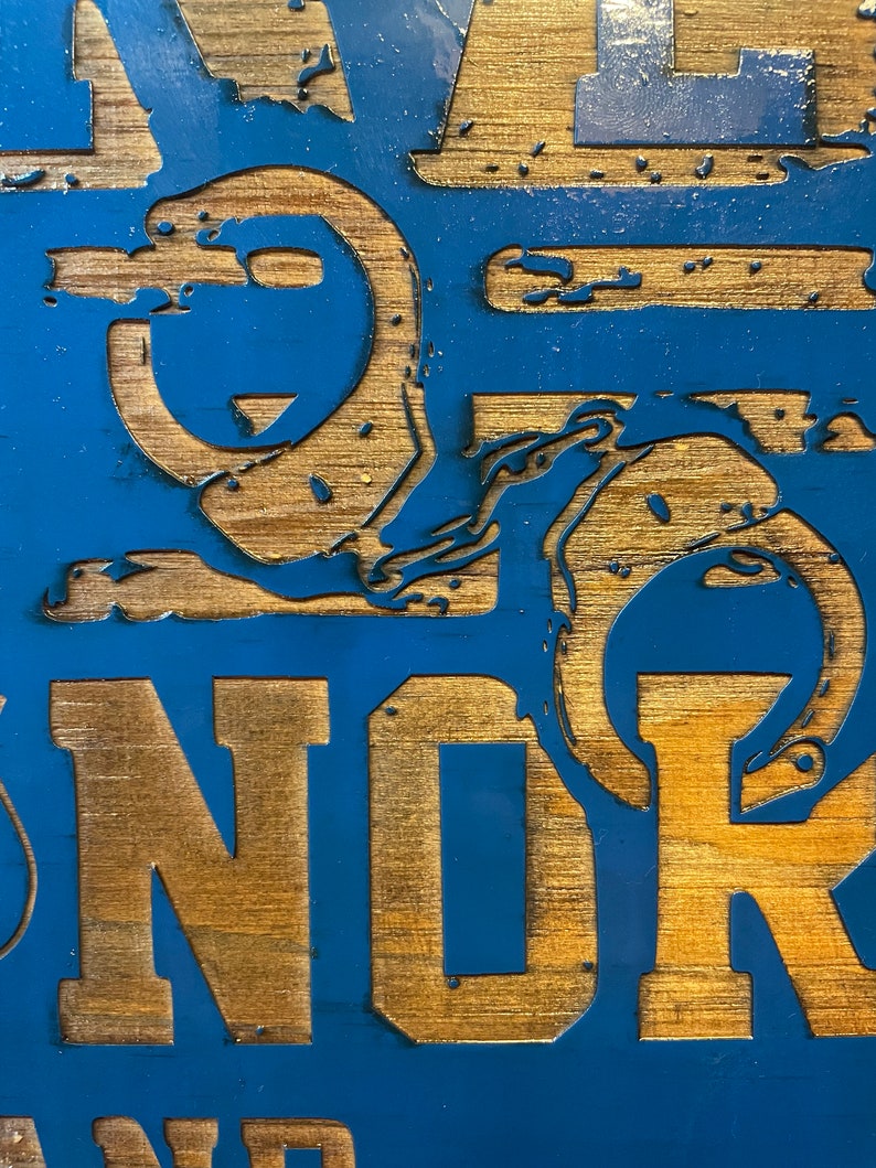 Police Motto Laser Engraved Sign - Etsy