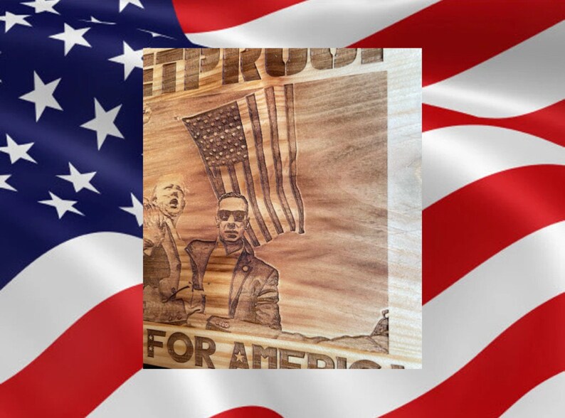 Donald Trump Laser Engraved Sign, Custom Trump Sign, Wall Hanging - Etsy