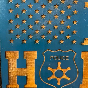Police Motto Laser Engraved Sign - Etsy