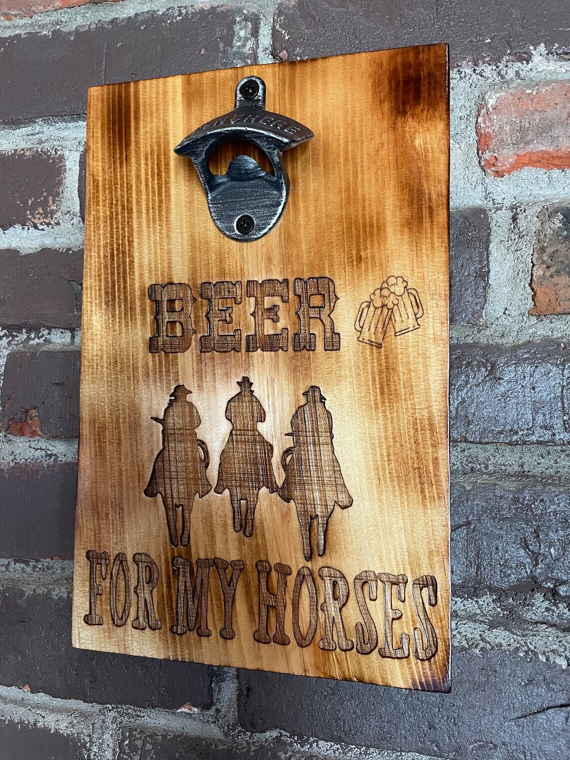 Toby Keith Wall Mounted Bottle Opener, Beer for My Horses Bottle Opener ...