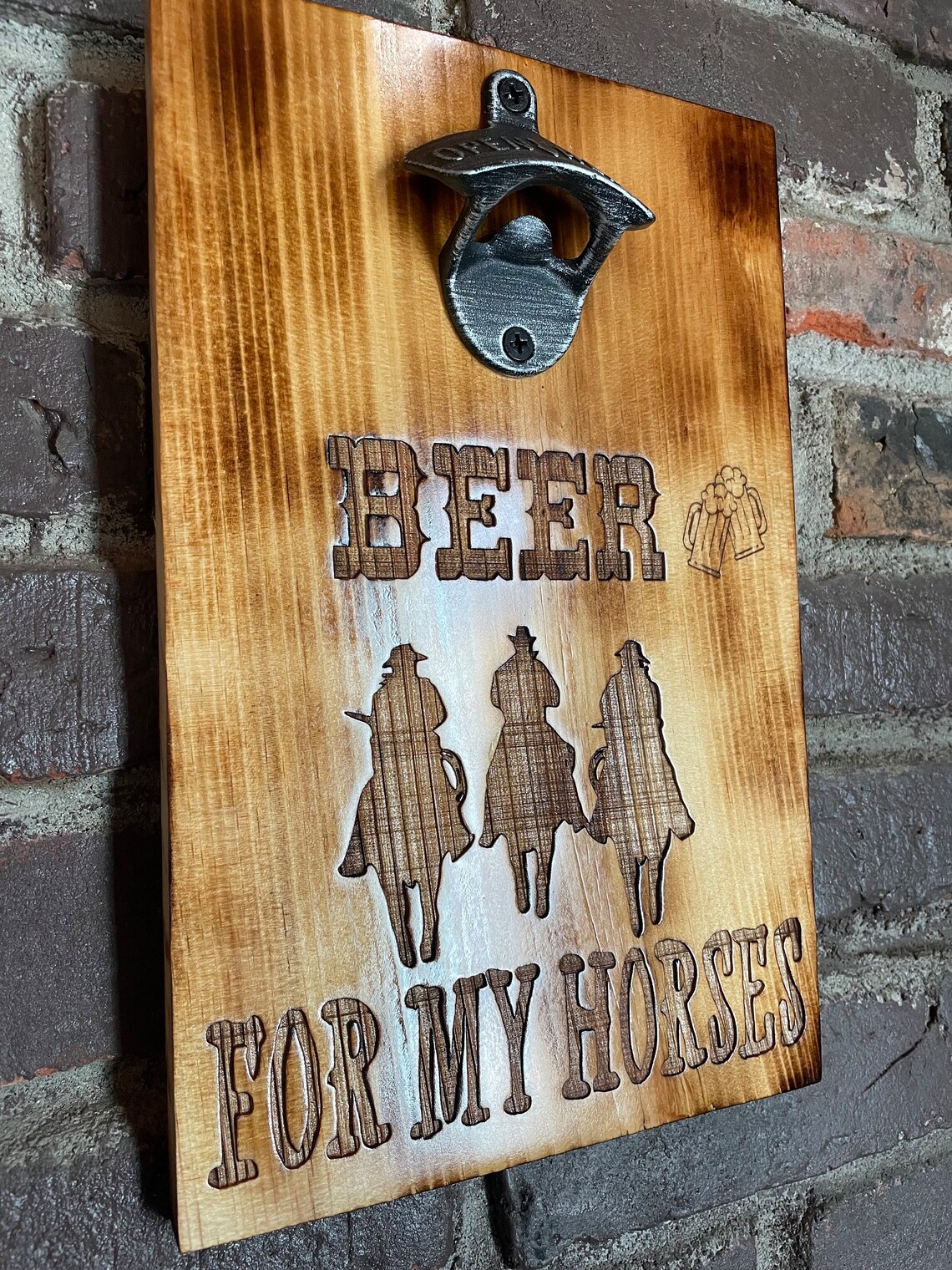 Toby Keith Wall Mounted Bottle Opener, Beer for My Horses Bottle Opener ...