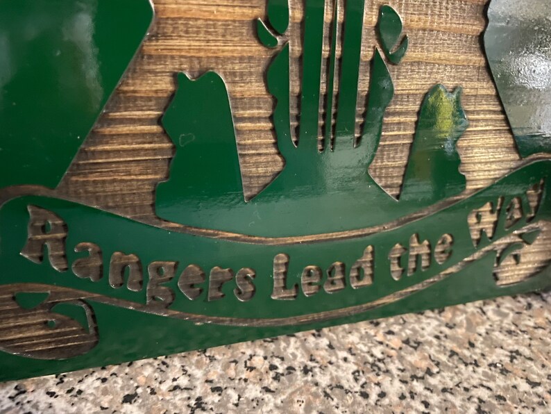 US Army Ranger Sign, Laser Engraved Sign - Etsy