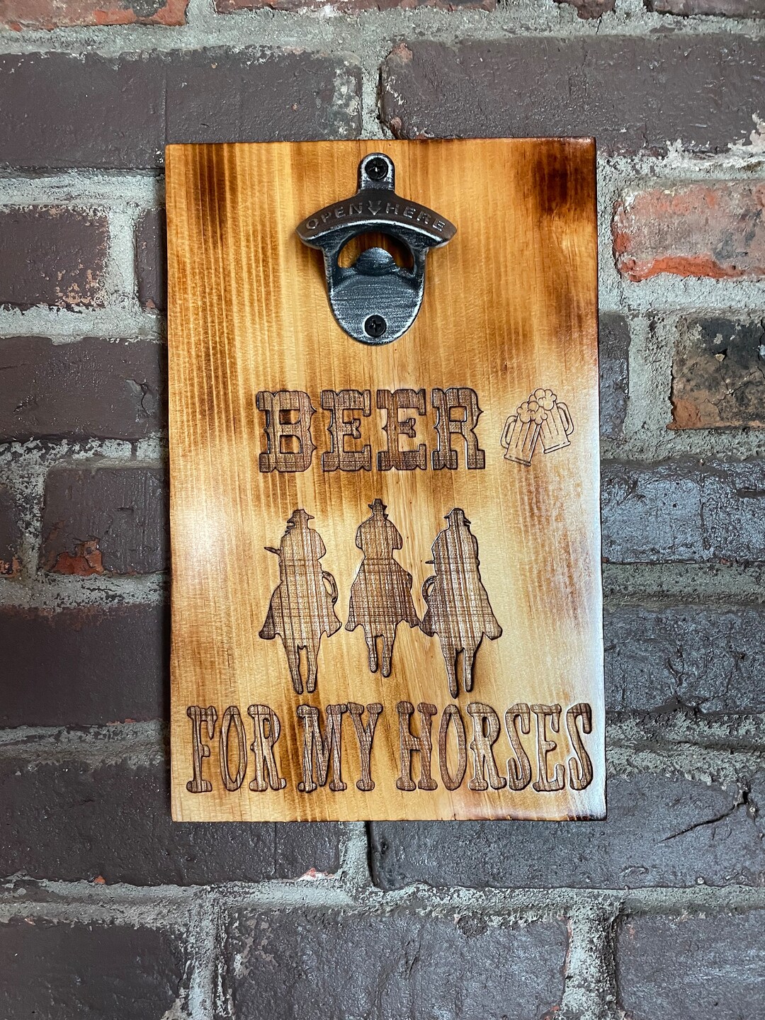 Toby Keith Wall Mounted Bottle Opener, Beer for My Horses Bottle Opener ...