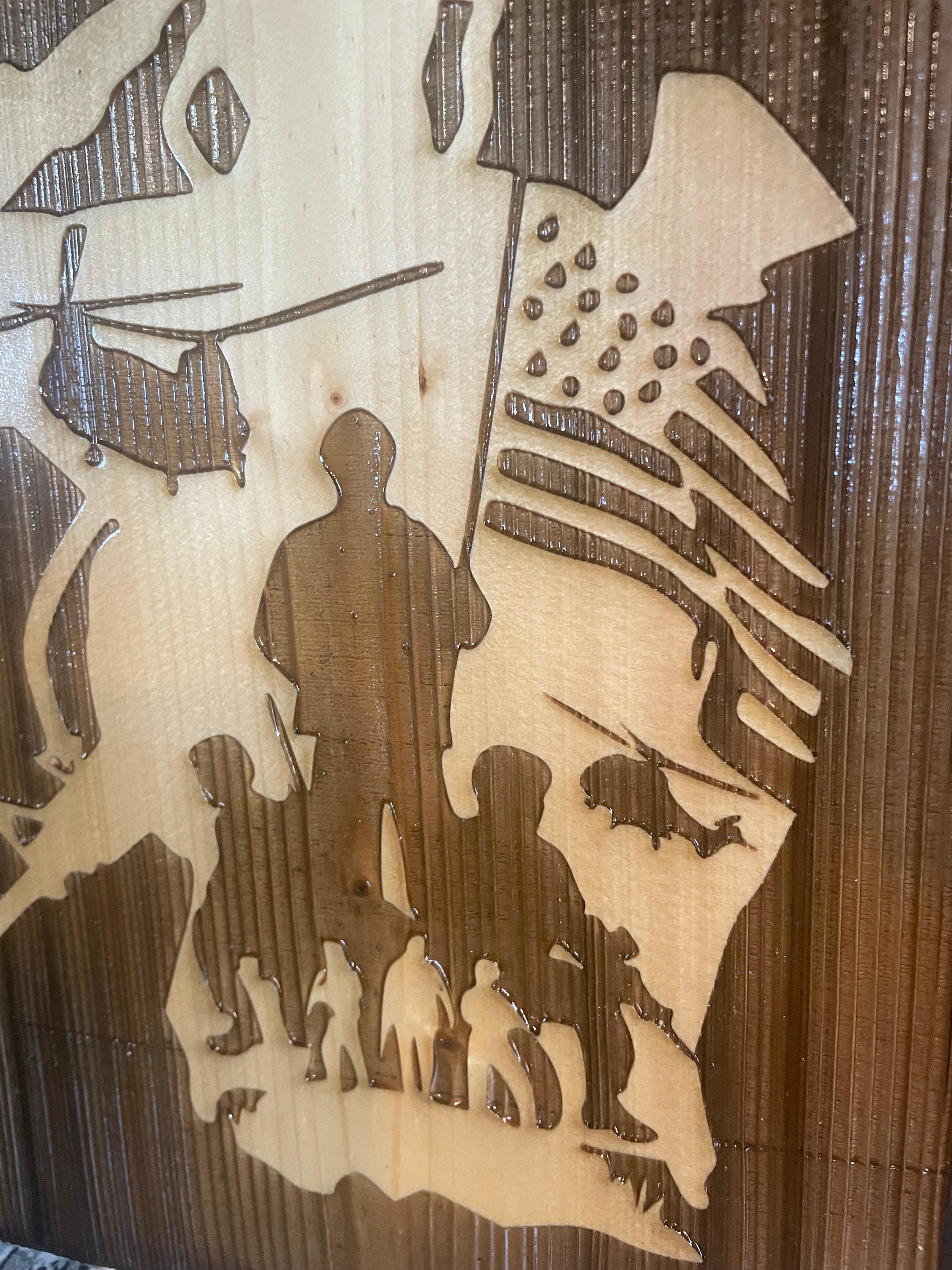 Beautiful Laser Engraved Solider Sillouette Sign, Military Sign - Etsy
