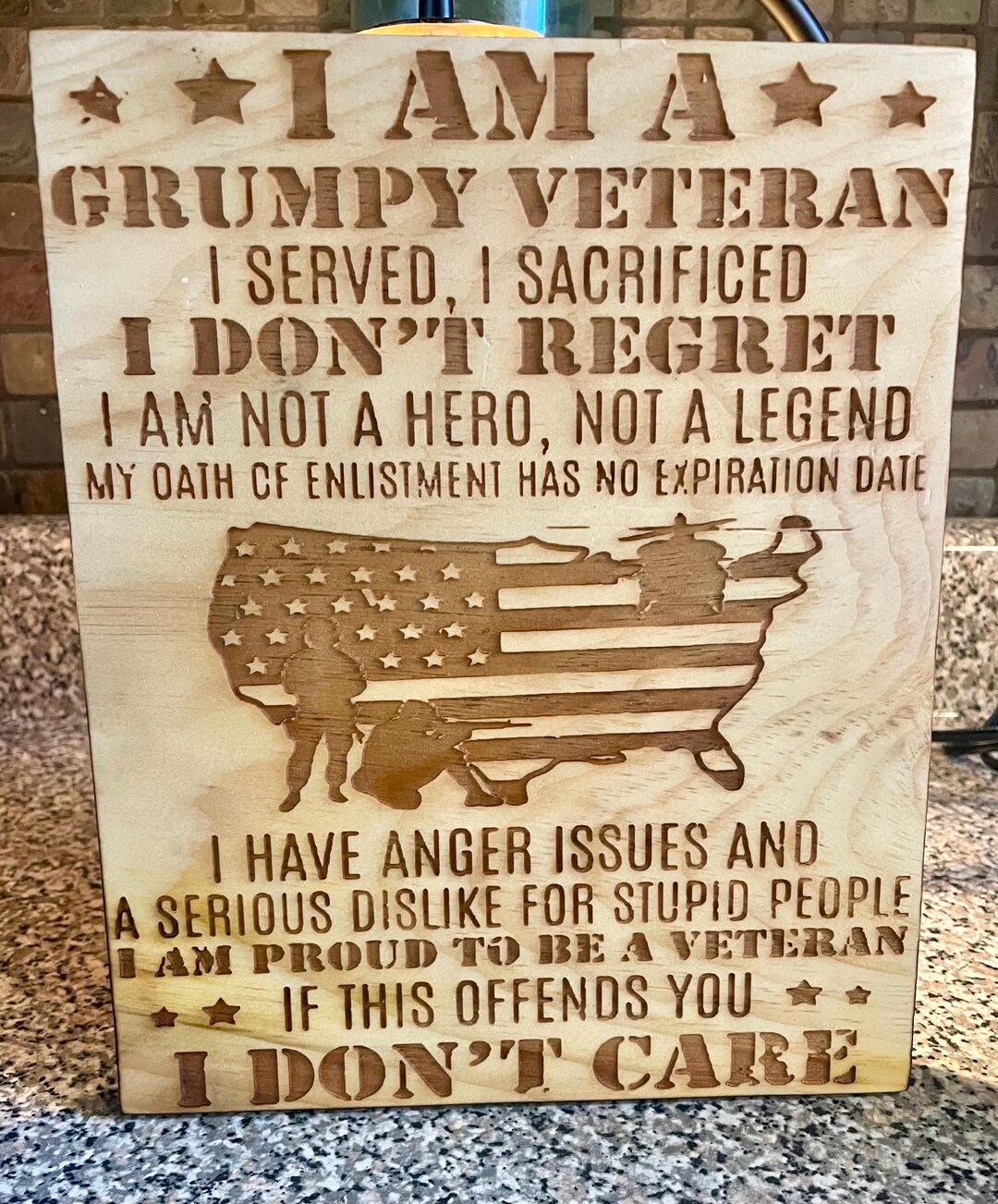 Grumpy Veteran Sign - Etsy