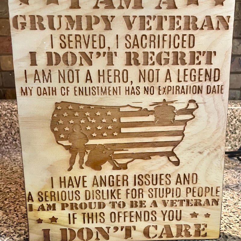 Grumpy Old Army Veteran - Etsy