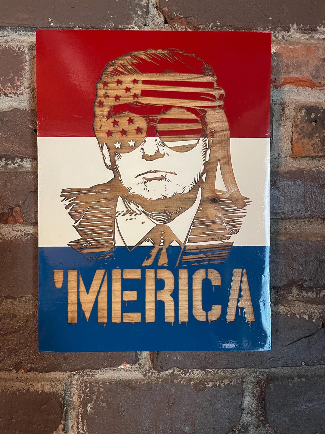 Donald Trump Laser Engraved Sign, Custom Trump Sign, Daddys Home Sign ...