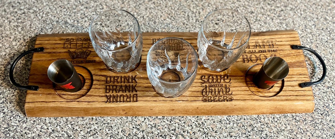 Drink Flight Board, Shot Flight Board, Beer Flight, Custom Drink Board ...