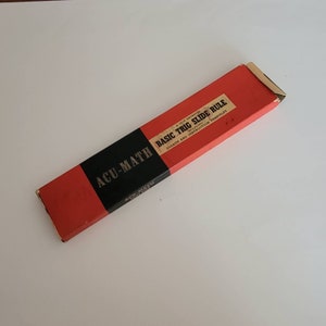 Vintage ACU. Math No. 600 Basic Trig Mathematics Slide Ruler Sheath USA ...
