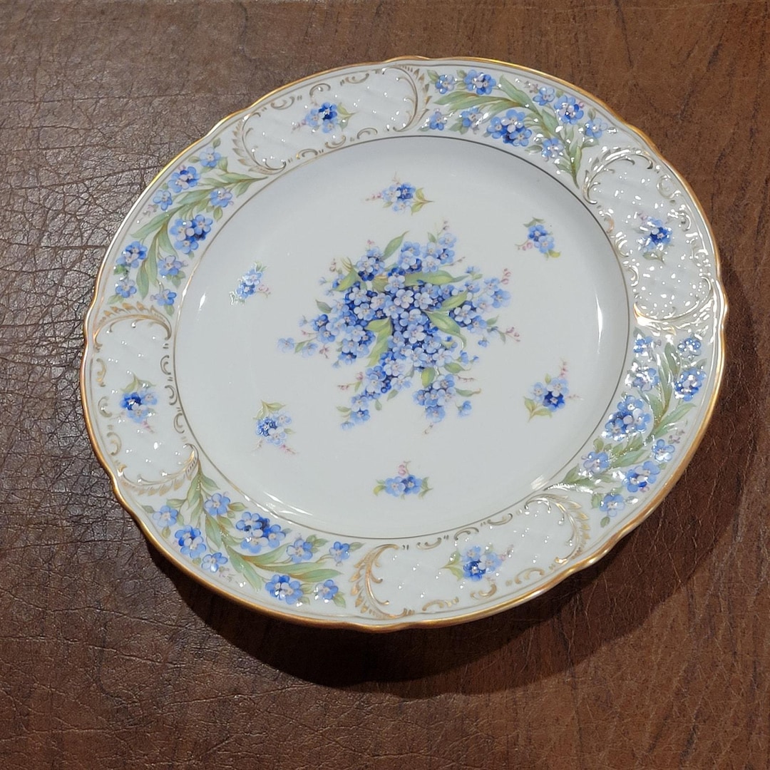 Vintage Schumann Bavaria Forget Me Not 10 Inch Dinner Plate Germany - Etsy