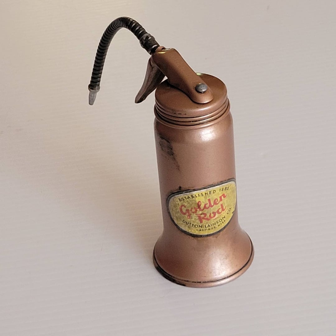 Vintage Golden Rod Pump Oil Can Dutton Lainson Co.hasting Neb. - Etsy
