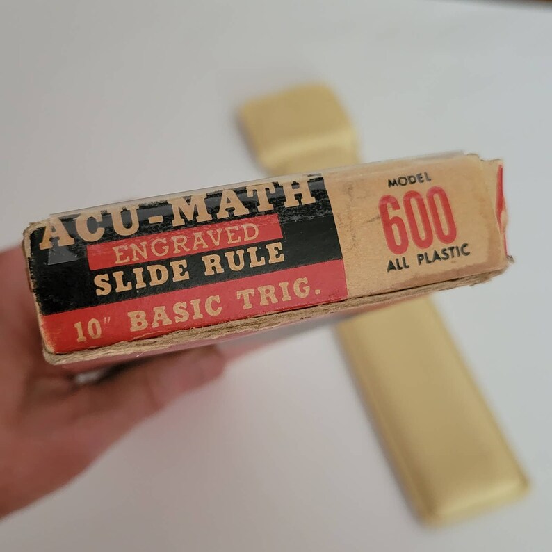 Vintage ACU. Math No. 600 Basic Trig Mathematics Slide Ruler - Etsy