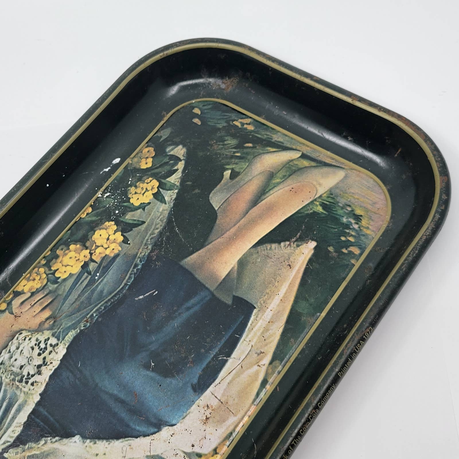 Vintage 1973 COCA COLA Rectangle Tin Serving Tray Retro Style - Etsy