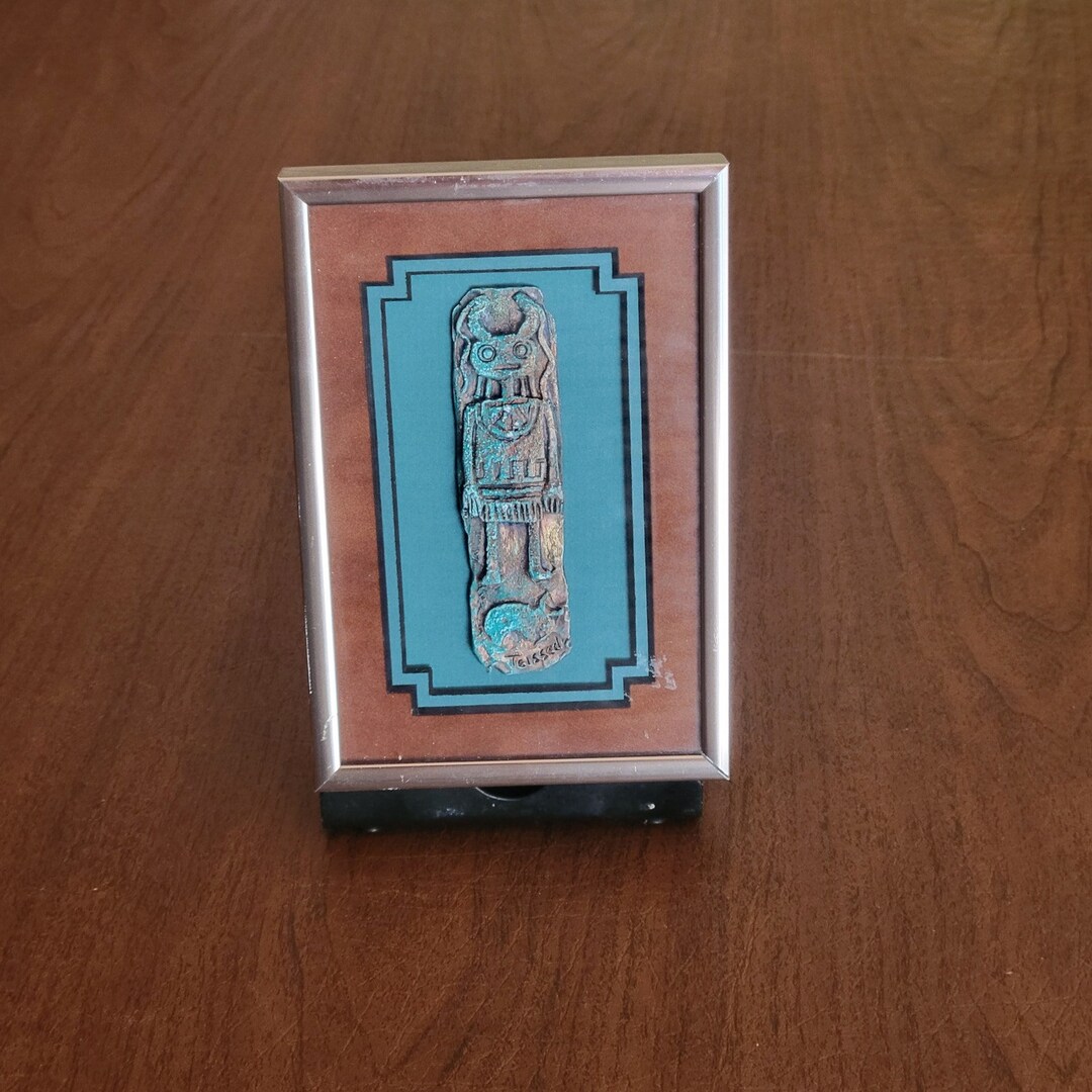 Framed Cleo Teissedre Designs Copper Totem Art Wall Decor Home Decor - Etsy