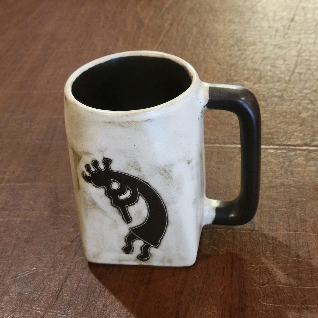 Mara Design Hand Crafted Mexican Art Pottery Kokopelli Cactus Coffee ...