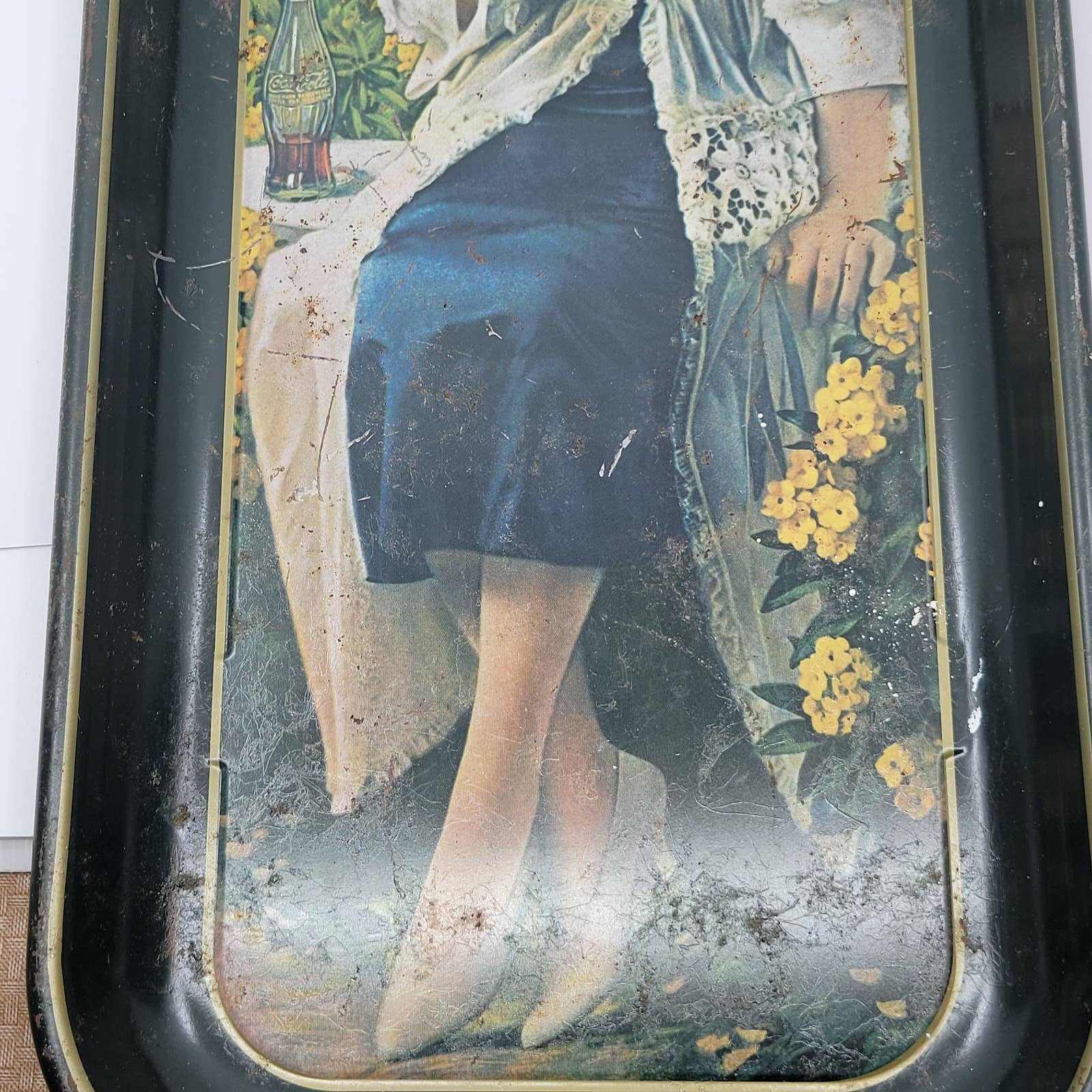 Vintage 1973 COCA COLA Rectangle Tin Serving Tray Retro Style - Etsy