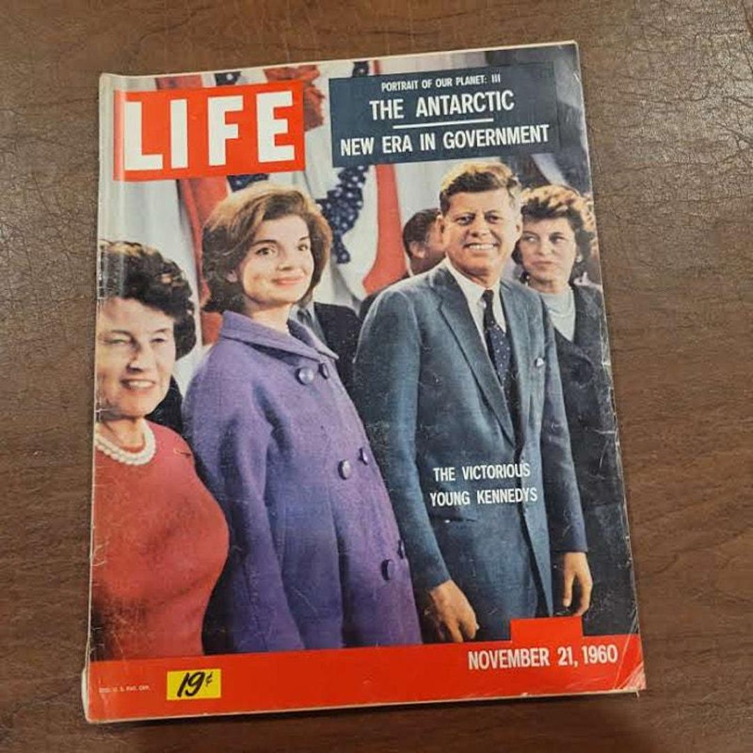 Vintage LIFE Magazine November 21, 1960 the Victorious Young Kennedys ...