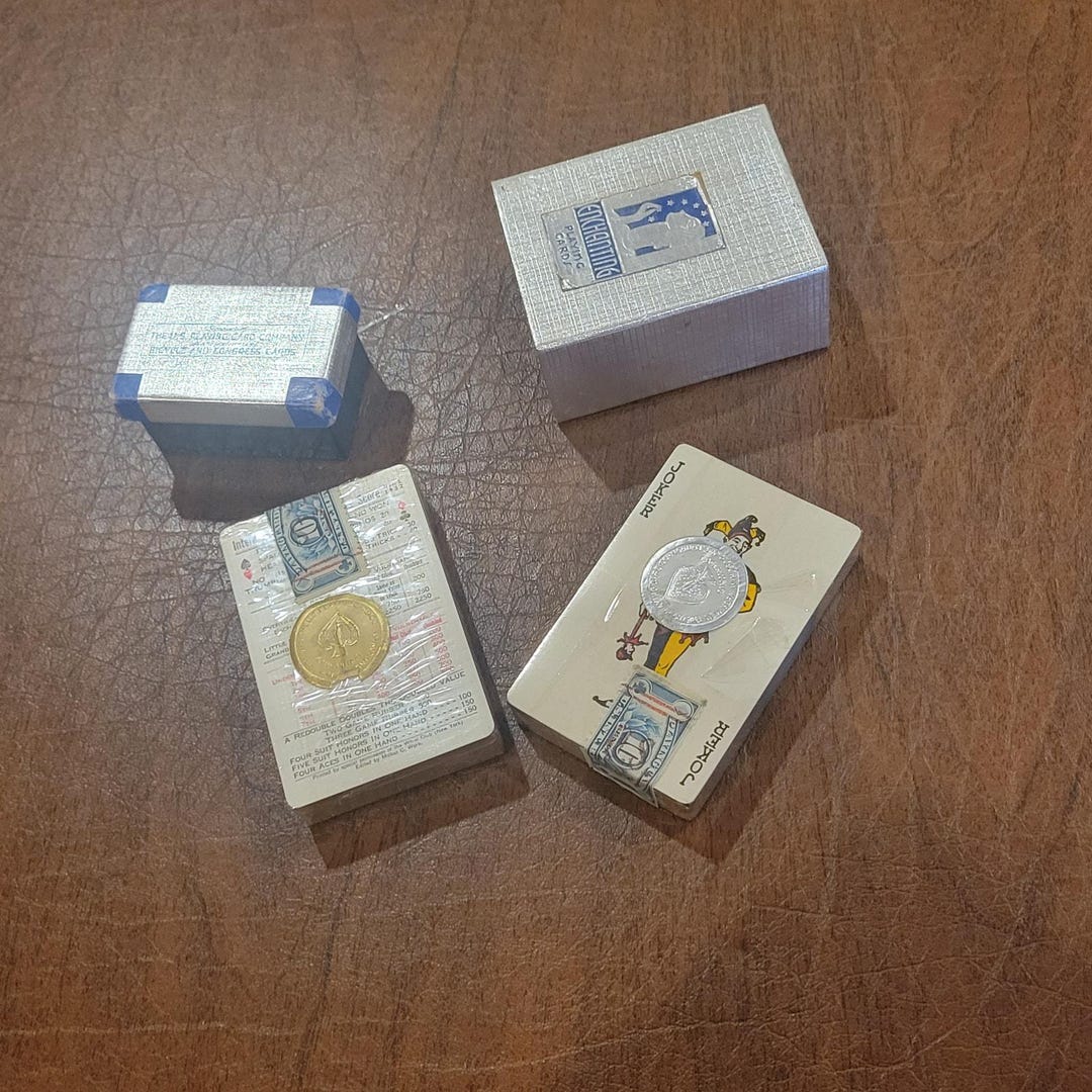 Vintage Playing Cards 2 Decks Enchanting Playing Cards US Playing Card ...