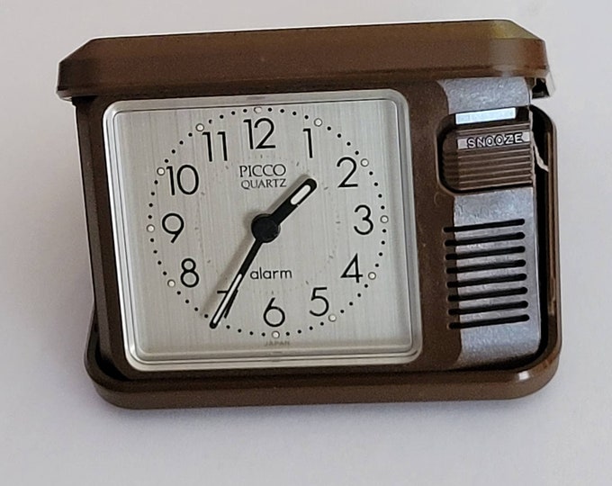 Vintage Picco Quartz Travel Alarm Clock. Made in Japan - Etsy