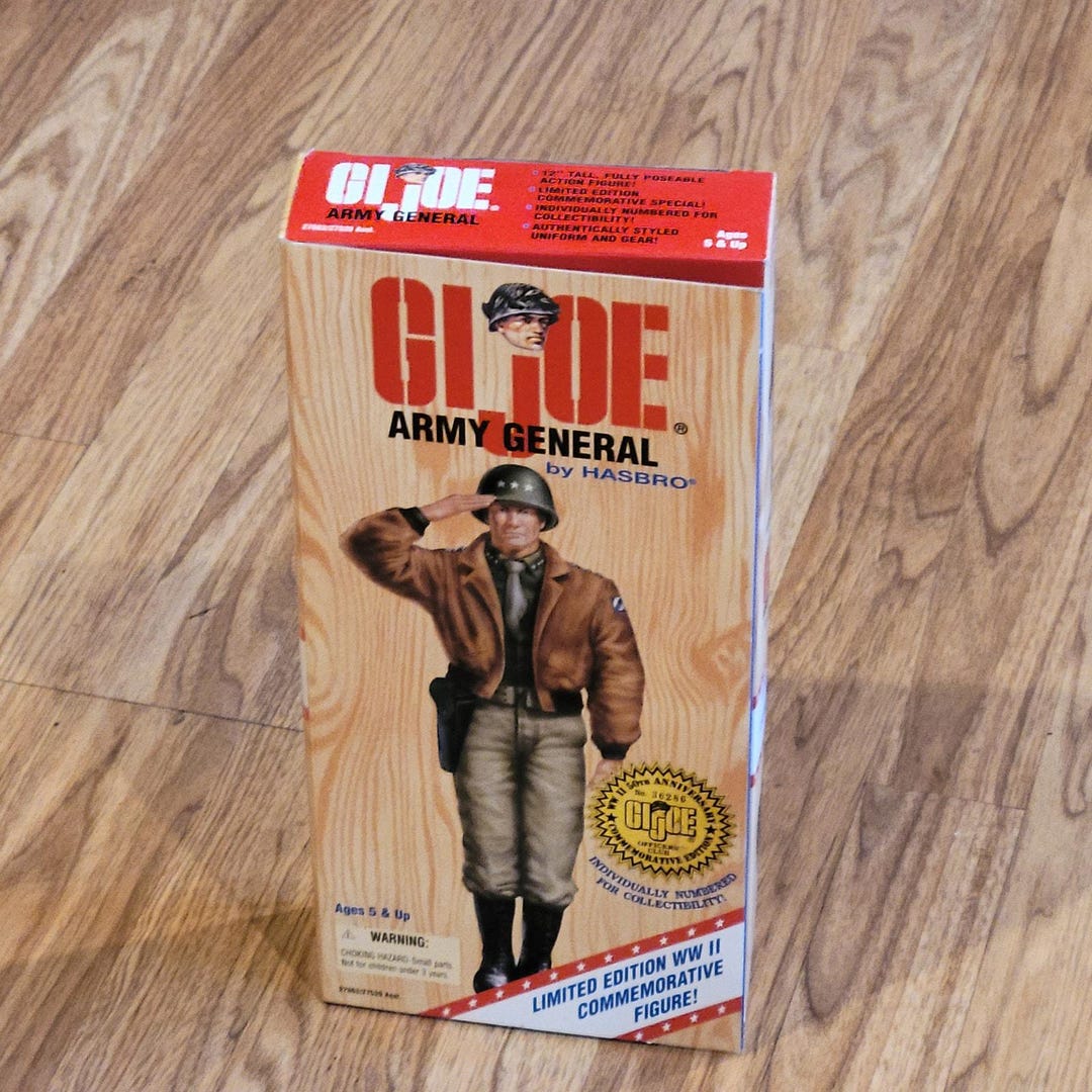 Vintage @1996 Hasbro GI Joe 1/6 Scale Army General Action Figure New - Etsy