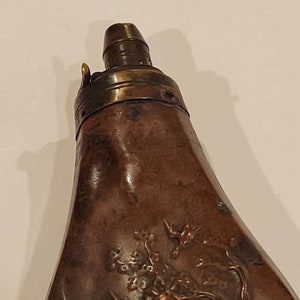 Antique Vintage Copper Brass Gun Powder Flask - Etsy
