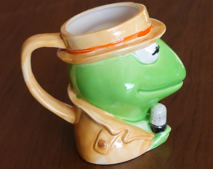 Vintage Muppets Kermit the Frog Muppet News Cup Mug Sigma the ...