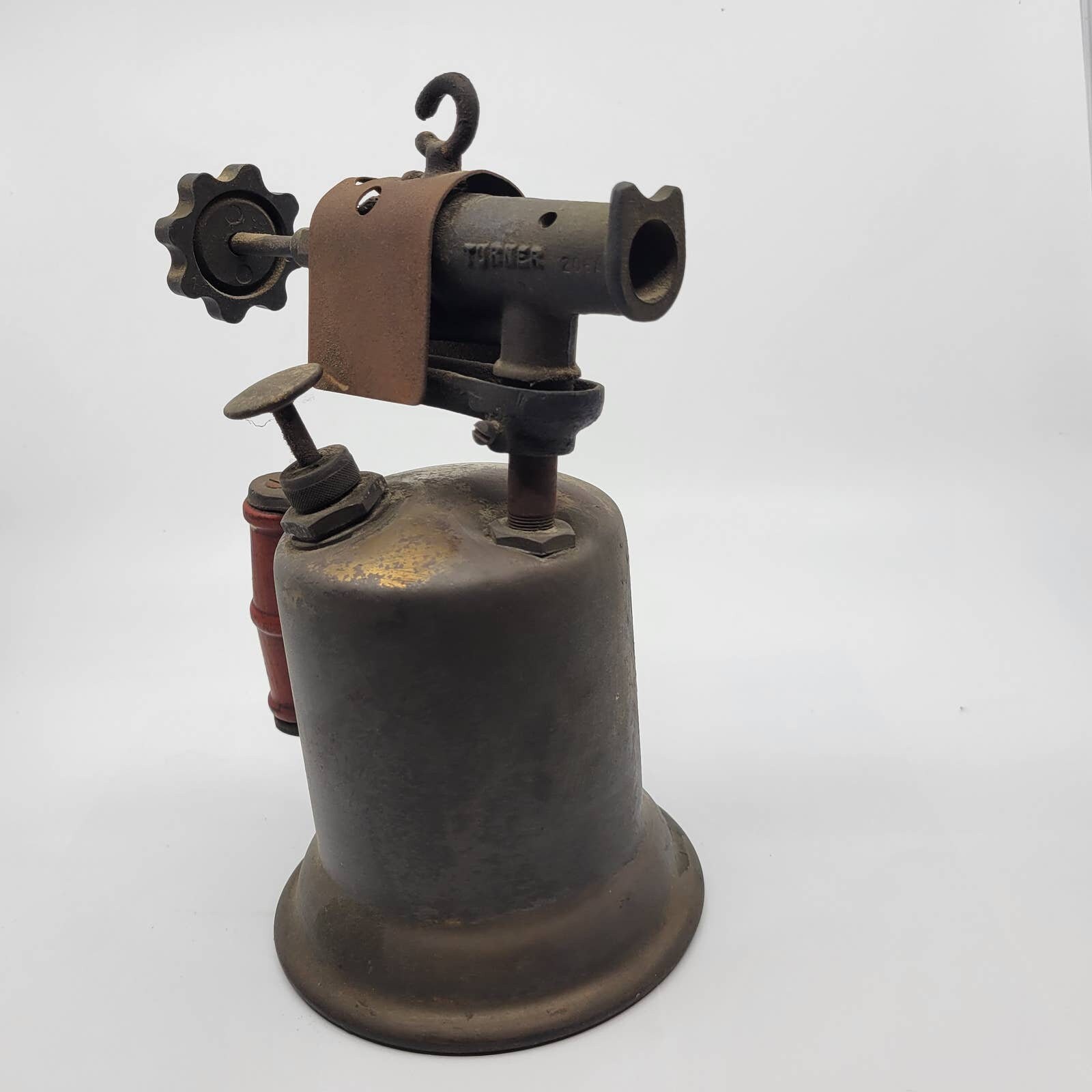 Vintage Turner Brass Works Blow Torch 206a Red Wood Handle Antique - Etsy