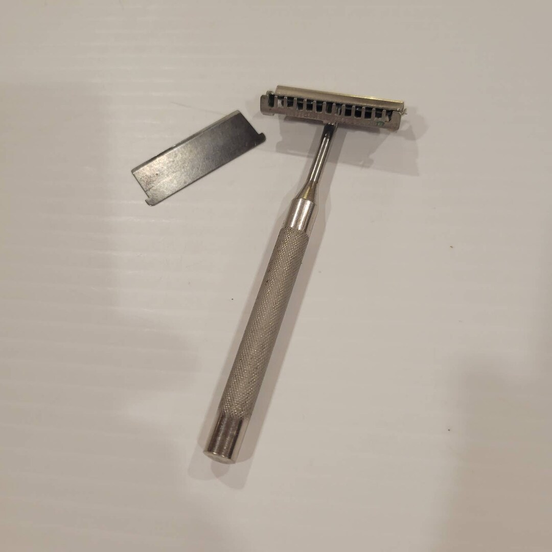Vintage Enders Safety Razor Silver Tone With 2 Blade. - Etsy