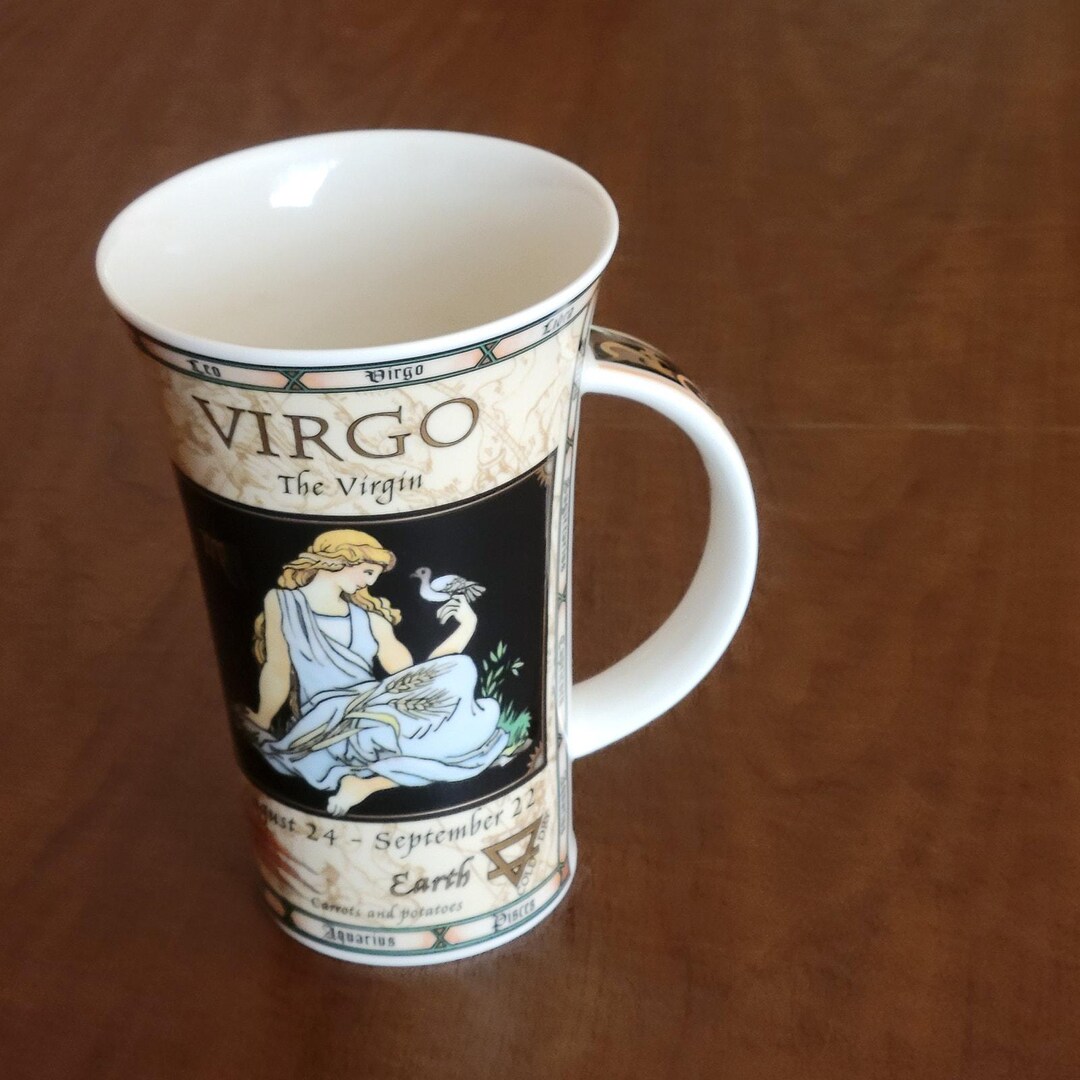 Dunoon Fine Stoneware Zodiac Virgo Virgin Tall Latte Coffee Mug by Jack ...