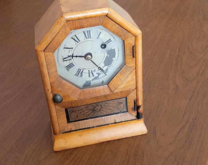 Antique Vintage SETH THOMAS Octagon Shelf Desk Mantel Clock With Key - Etsy