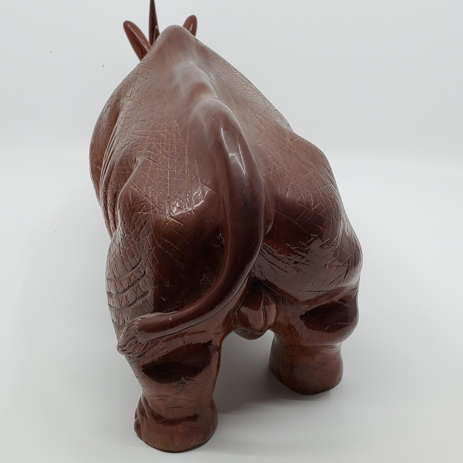 Vintage Rhinoceros Rhino Large Figurine Stature - Etsy