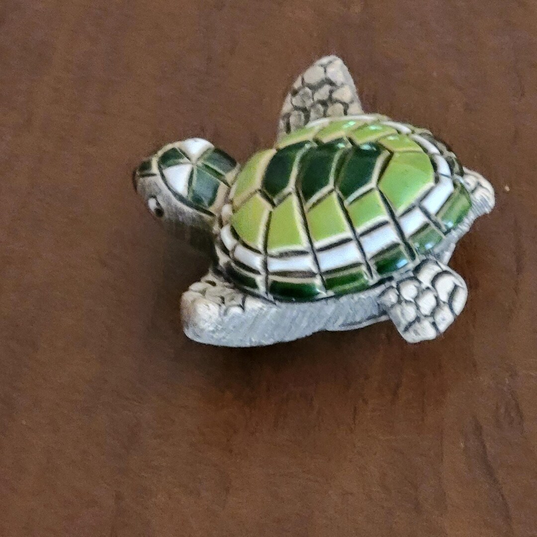 Vintage Artesania Rinconada Art Pottery Turtle Figurine Clay Ceramic ...