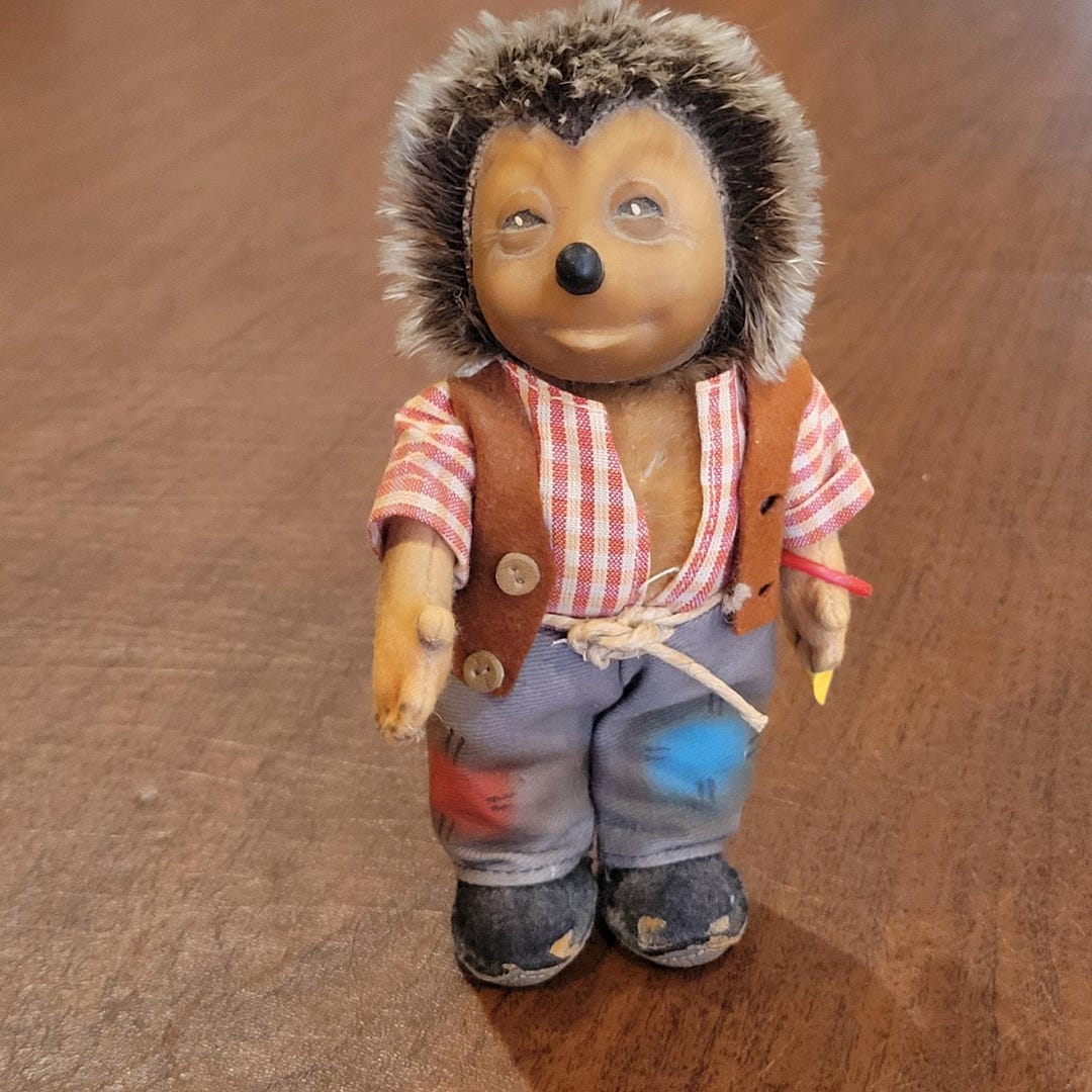 Vintage Steiff Mecki Hedgehog Doll 7" 1960s Germany - Etsy