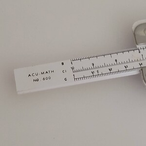 Vintage ACU. Math No. 600 Basic Trig Mathematics Slide Ruler Sheath USA ...