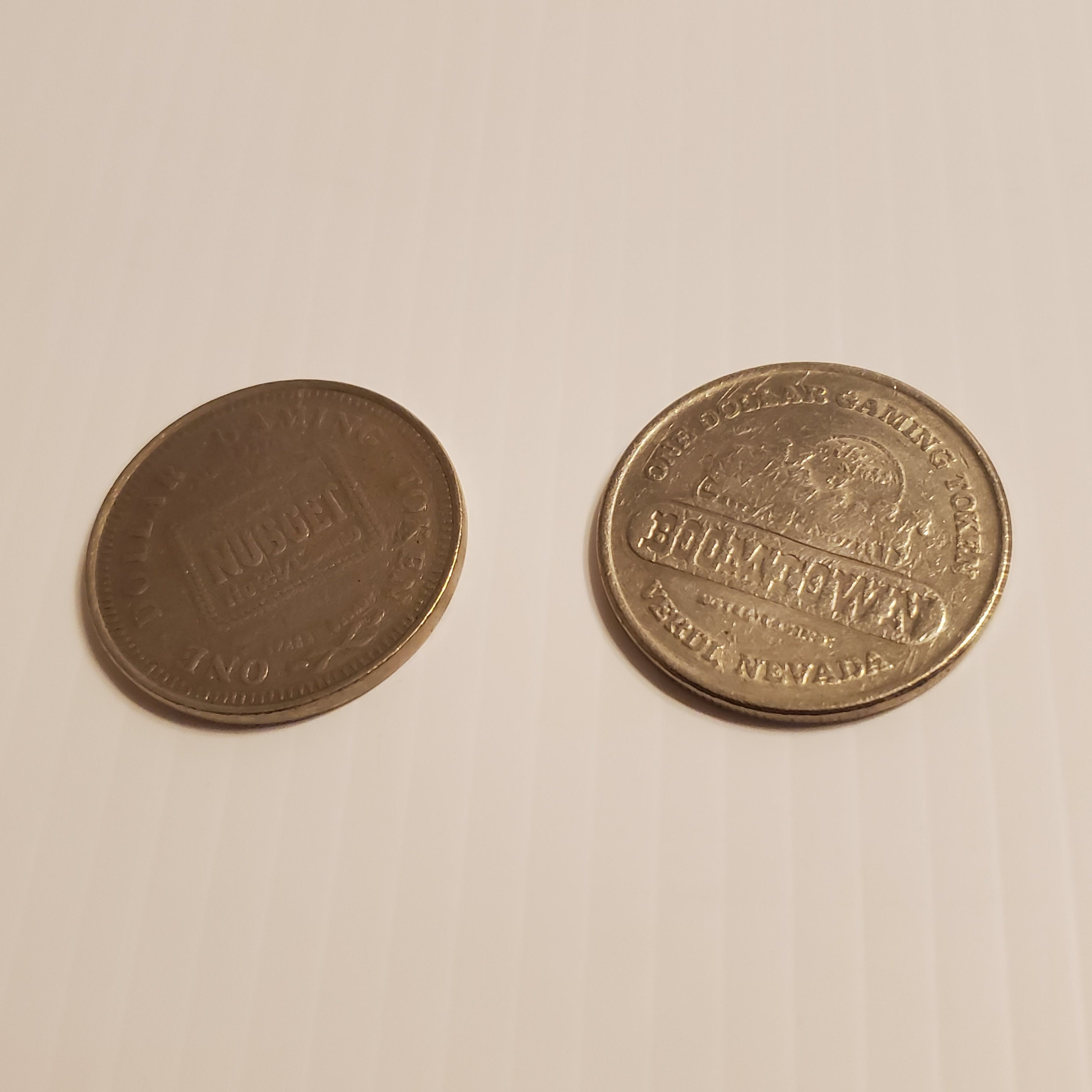 Set of 2 Vintage Casino Gaming Coins Tokens Boomtown and - Etsy
