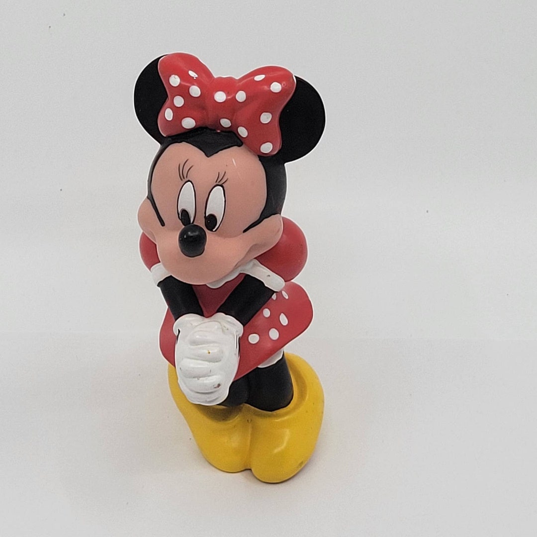 Vintage Minnie Mouse Walt Disney Rubber Plastic Figure 5.5" Tall - Etsy