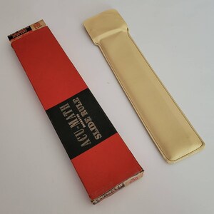 Vintage ACU. Math No. 600 Basic Trig Mathematics Slide Ruler Sheath USA ...