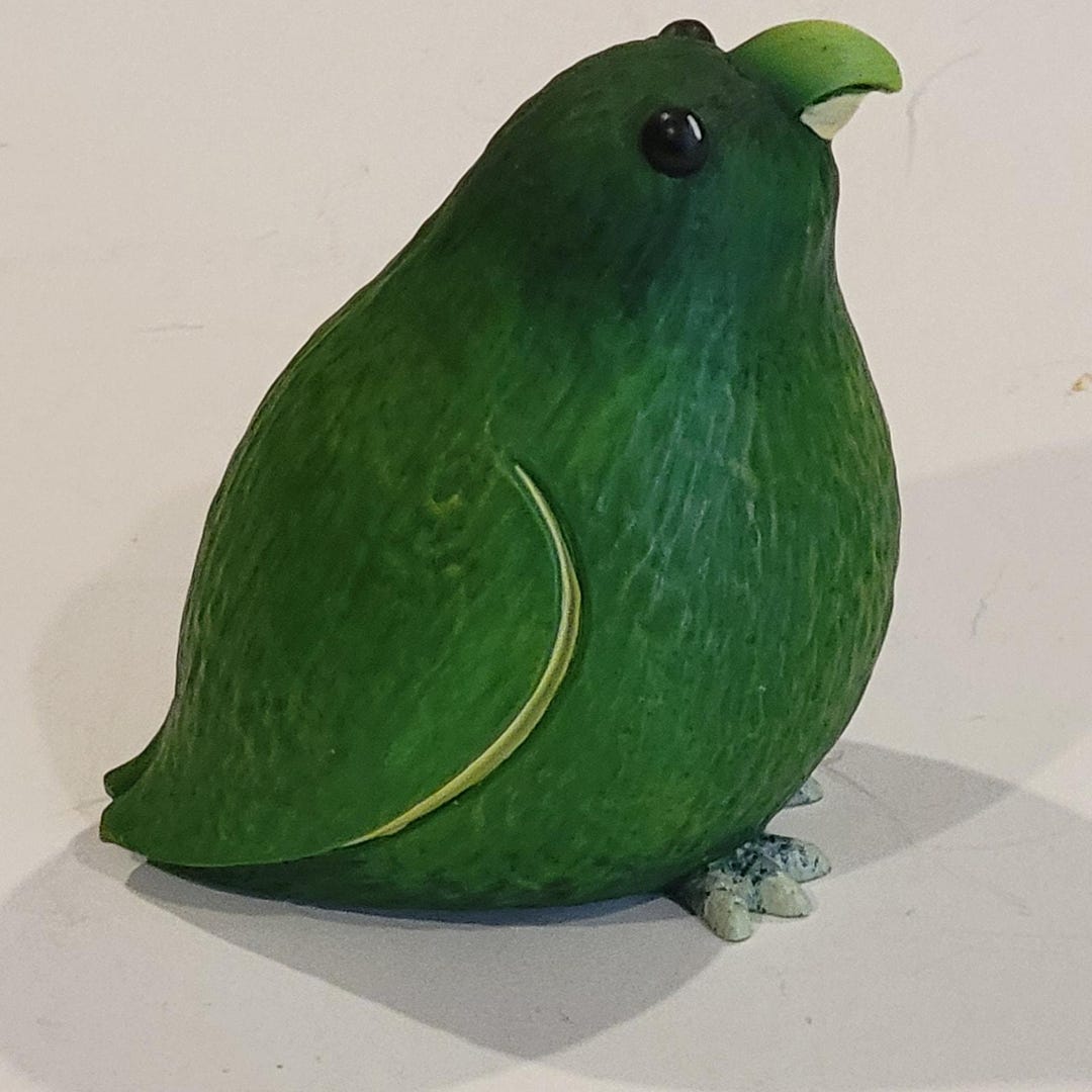 ENESCO Home Grown Avocado Parrot Figure Green Vegetable Bird Figurine ...