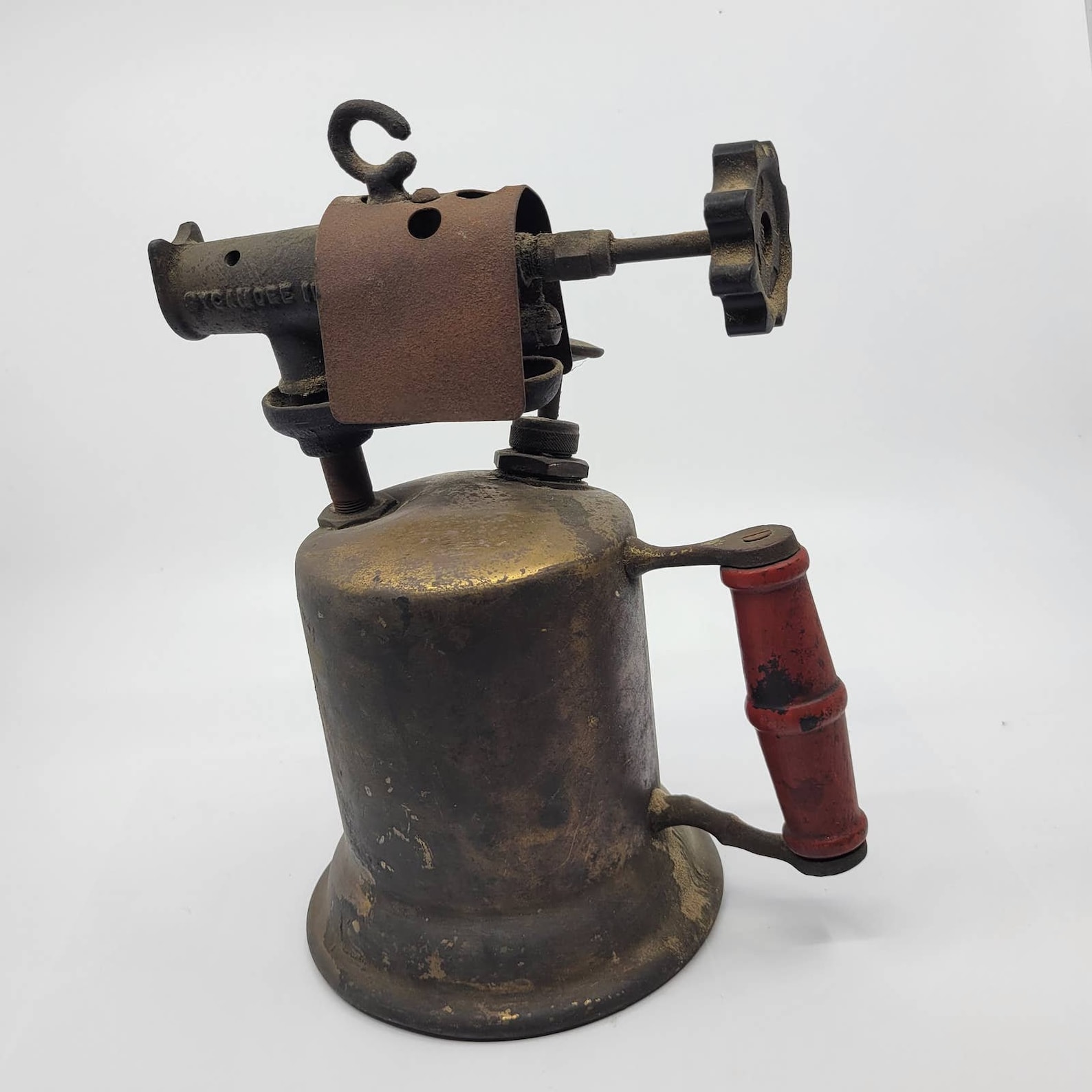 Vintage Turner Brass Works Blow Torch 206a Red Wood Handle Antique - Etsy