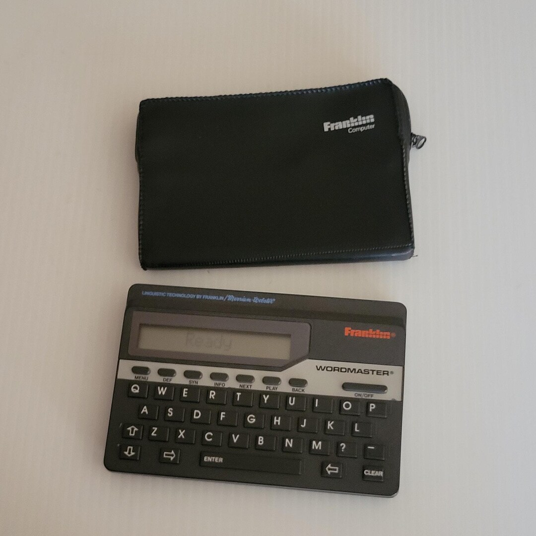 Vintage Franklin Wordmaster Wm-1055a Pocket Spell Checker Thesaurus ...