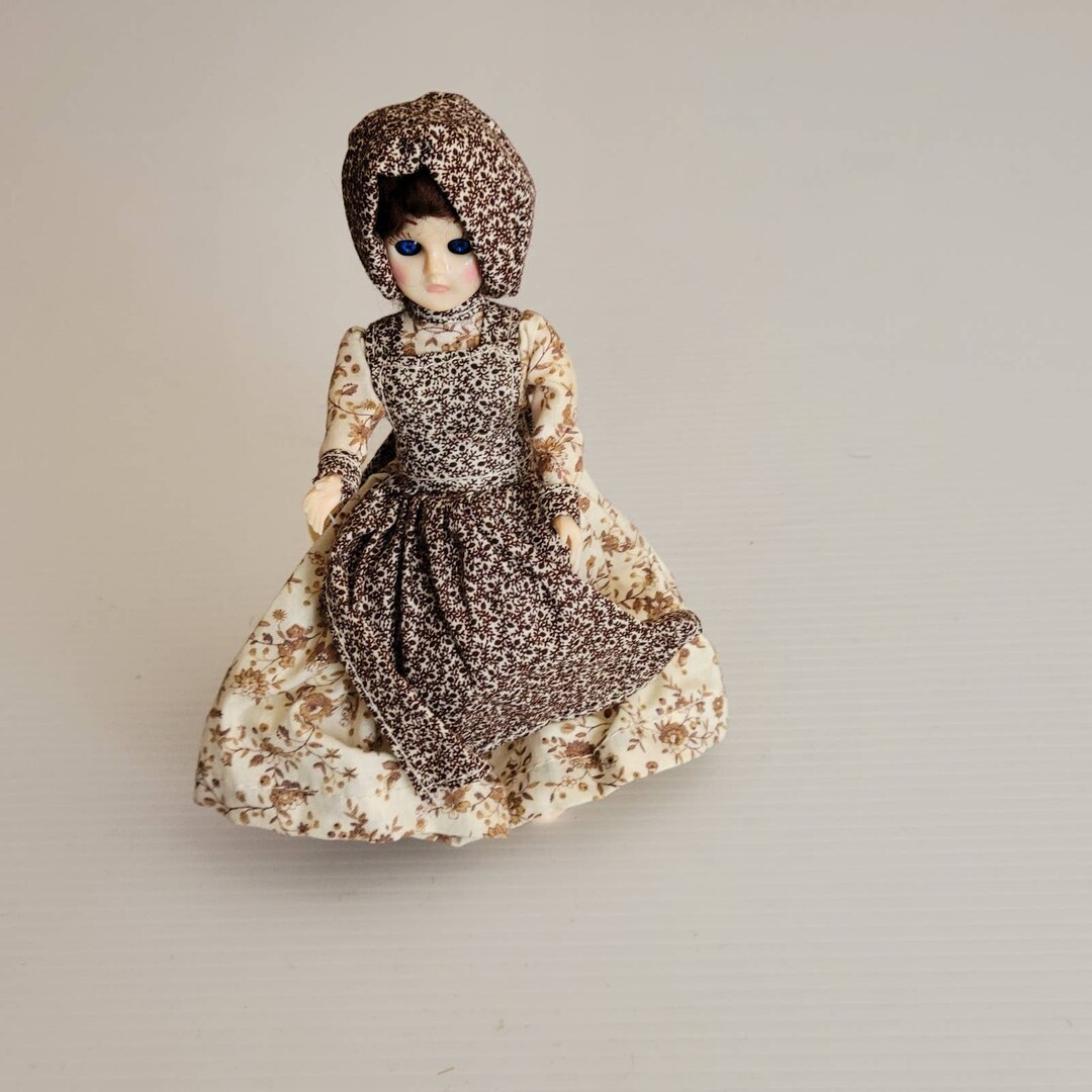 Vintage Frontier Lady Doll Collector Carlson Dolls 8-18 7.5" Tall With ...
