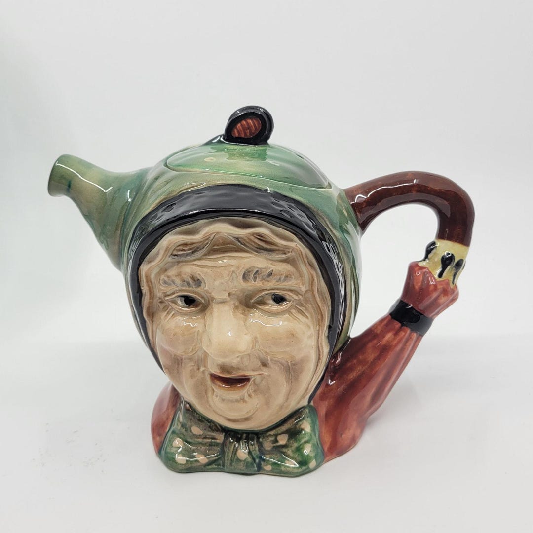 Vintage Beswick Ware SAIREY GAMP Teapot Toby Type Ceramic Dickens ...